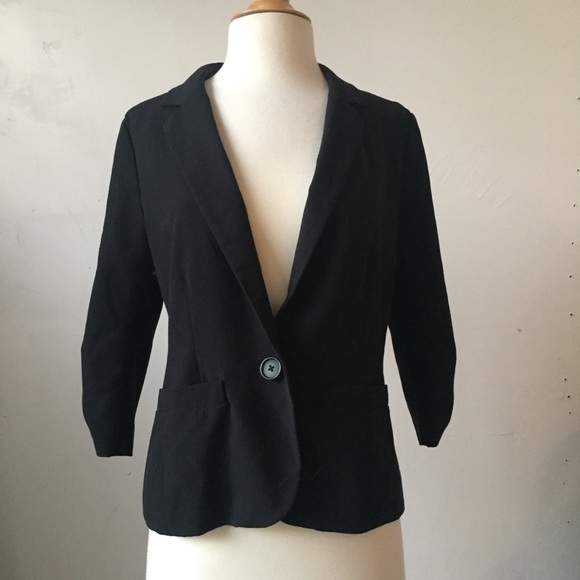 Frenchi | Jackets & Coats | Frenchi Cropped Sleeve Blazer | Poshmark